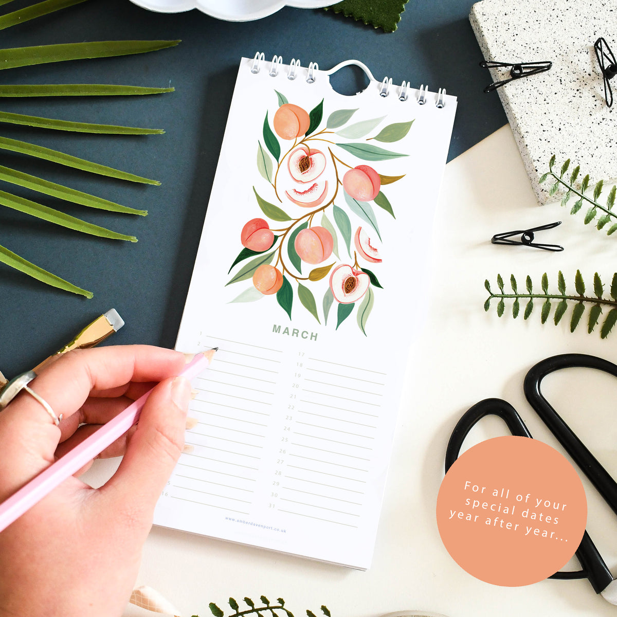 Fruit & Flora Perpetual Calendar – Amber Davenport